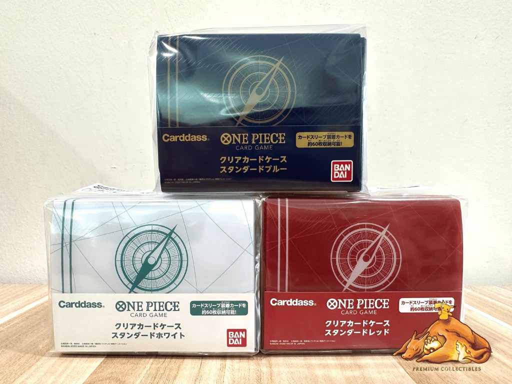 One Piece TCG Clear Card Case (Standard Blue / Red / White), Hobbies ...
