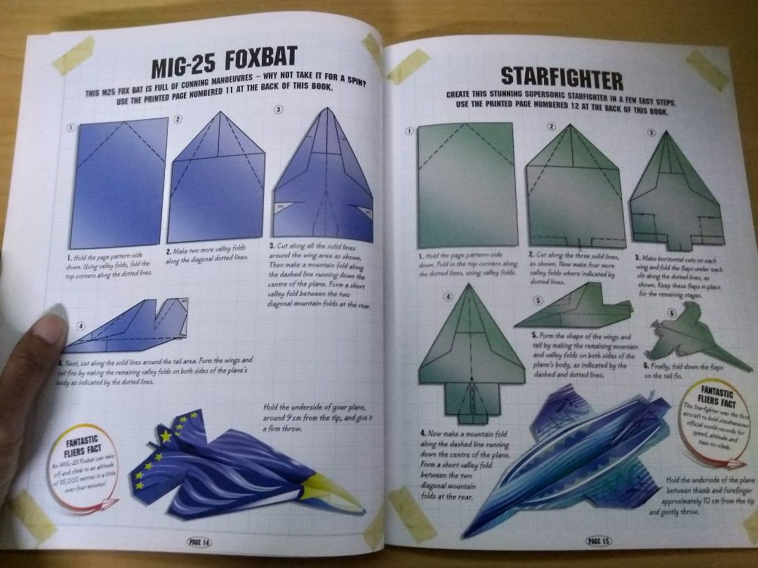Origami Supersonic Jet Planes, Hobbies & Toys, Books & Magazines ...