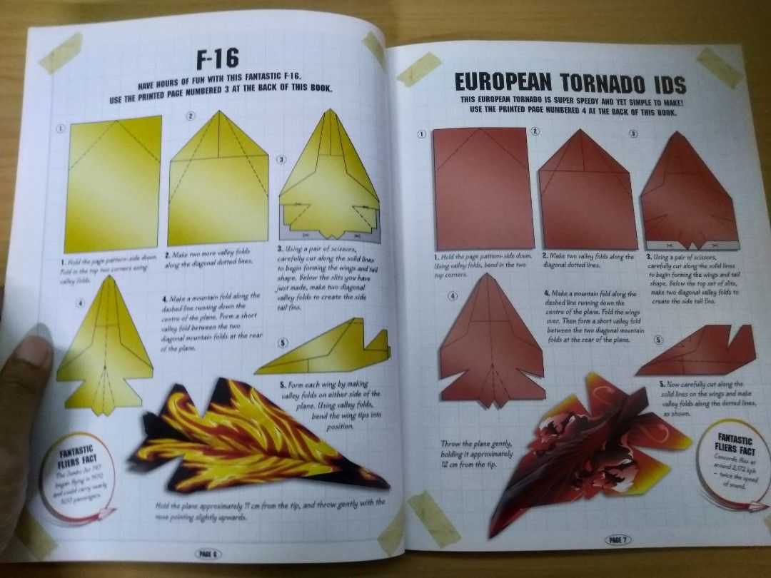 Origami Supersonic Jet Planes, Hobbies & Toys, Books & Magazines ...