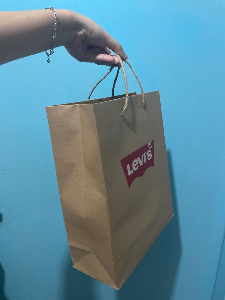 Paper Bag paperbag levis kardus karton, Fesyen Wanita, Tas & Dompet di ...