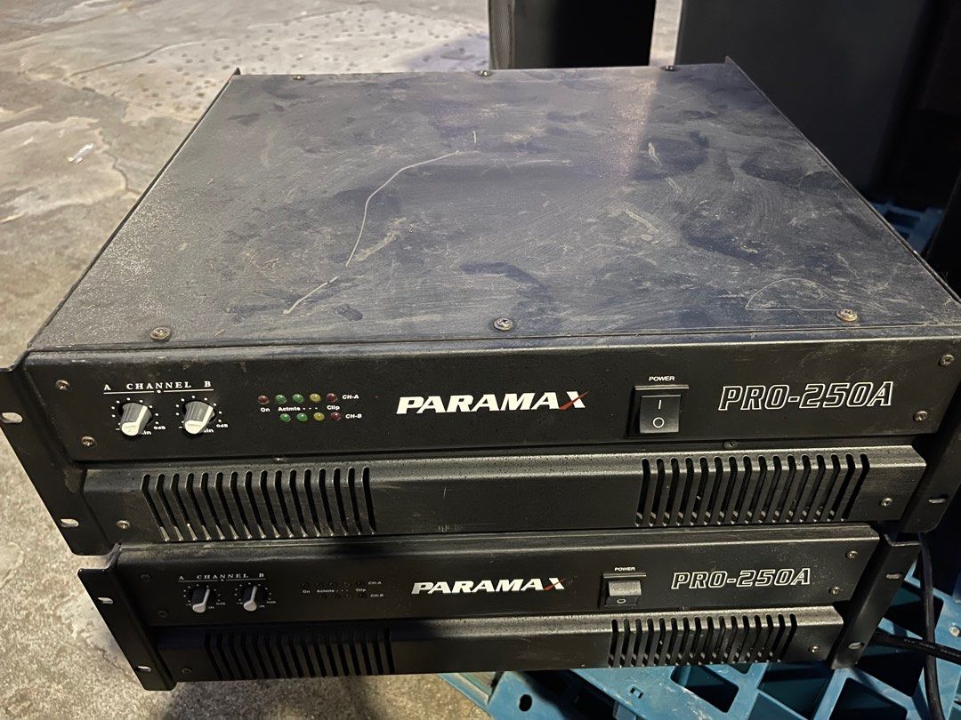 PARAMAX pro-250A amplifier, Audio, Soundbars, Speakers & Amplifiers on ...