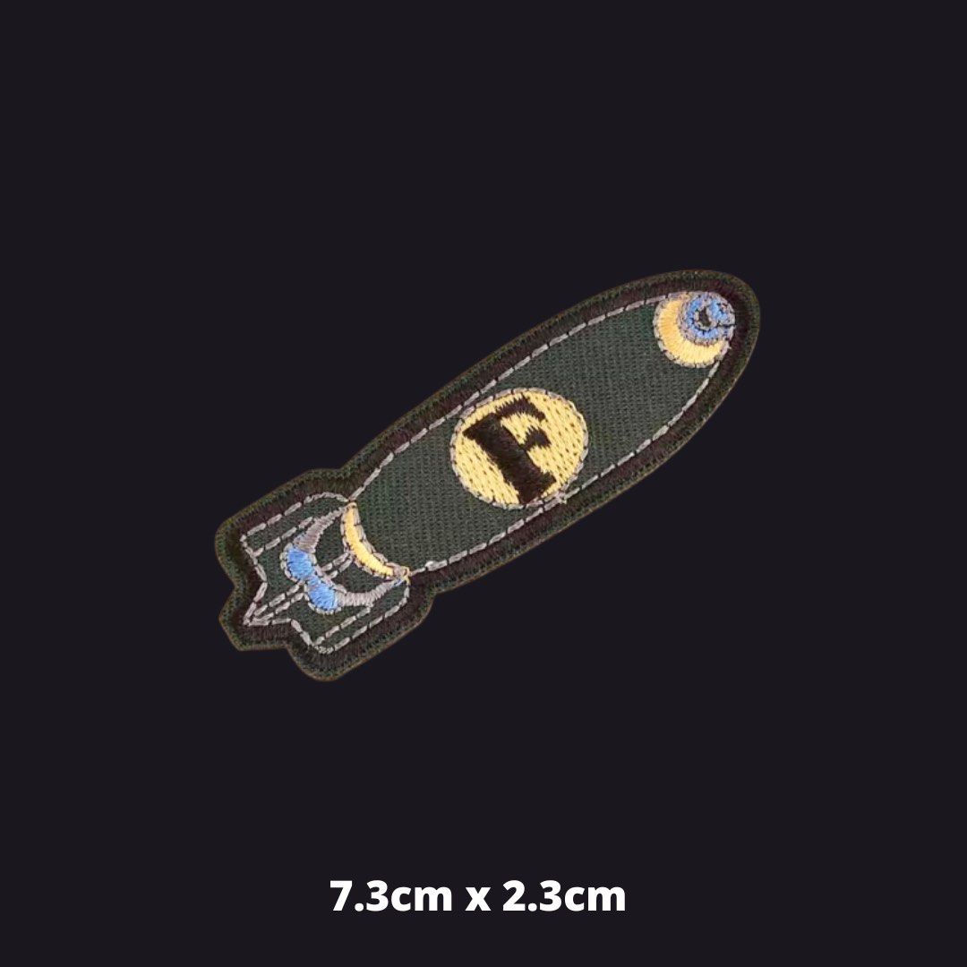 (Patch) F Bomb Atomic Missile Word Play Iron On, Hobbies & Toys ...