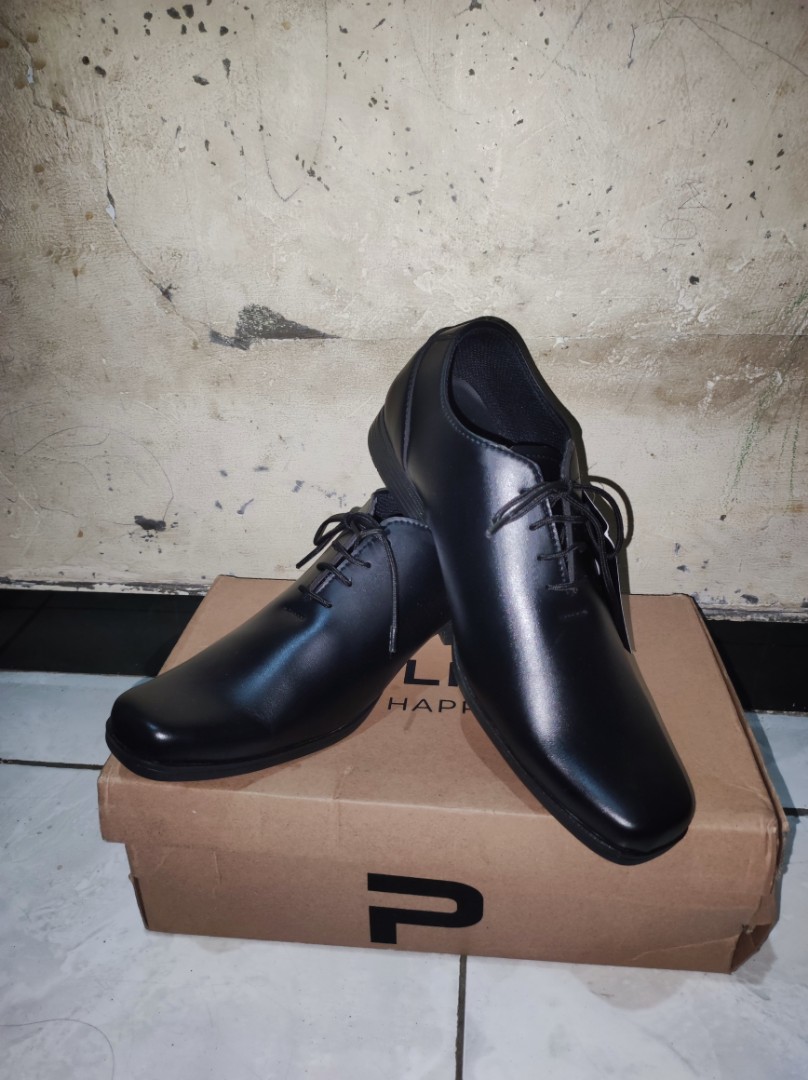 Paulmay sepatu kerja formal pria hitam, Fesyen Pria, Sepatu , Sepatu ...