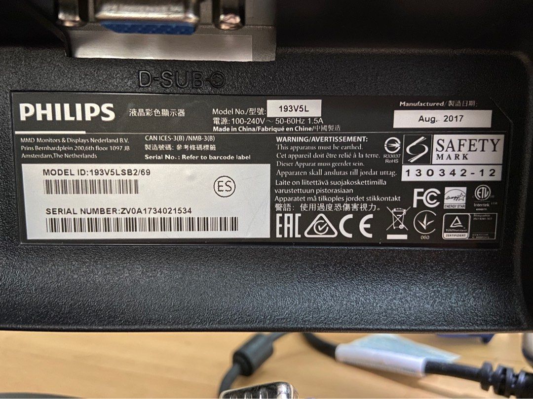 Philips LED monitor 193V, Computers & Tech, Parts & Accessories ...