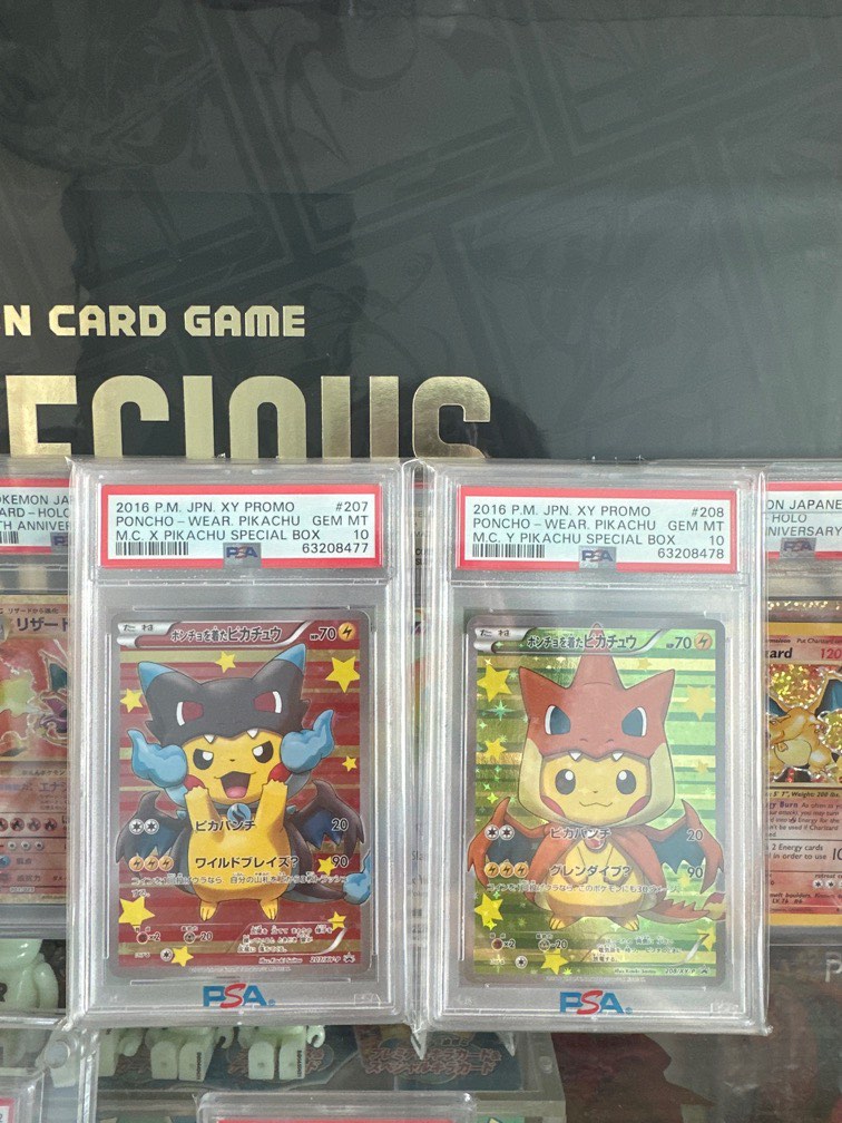 Pokemon Japanese XY Promo Pretend Charizard Poncho Pikachu Mega ...