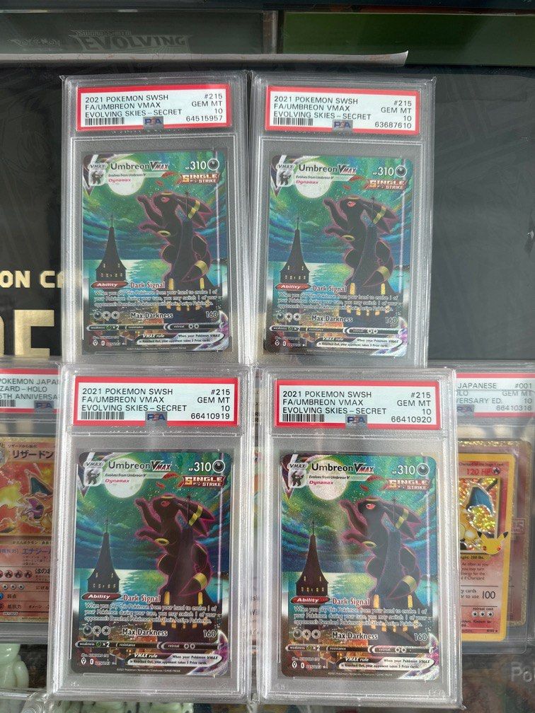 Pokemon Umbreon Vmax AA Alternate Art 215/203 PSA 10, Hobbies & Toys ...