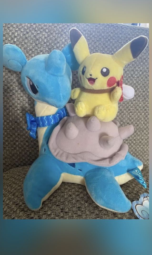 Pokémon lapras pikachu, Hobbies & Toys, Toys & Games on Carousell