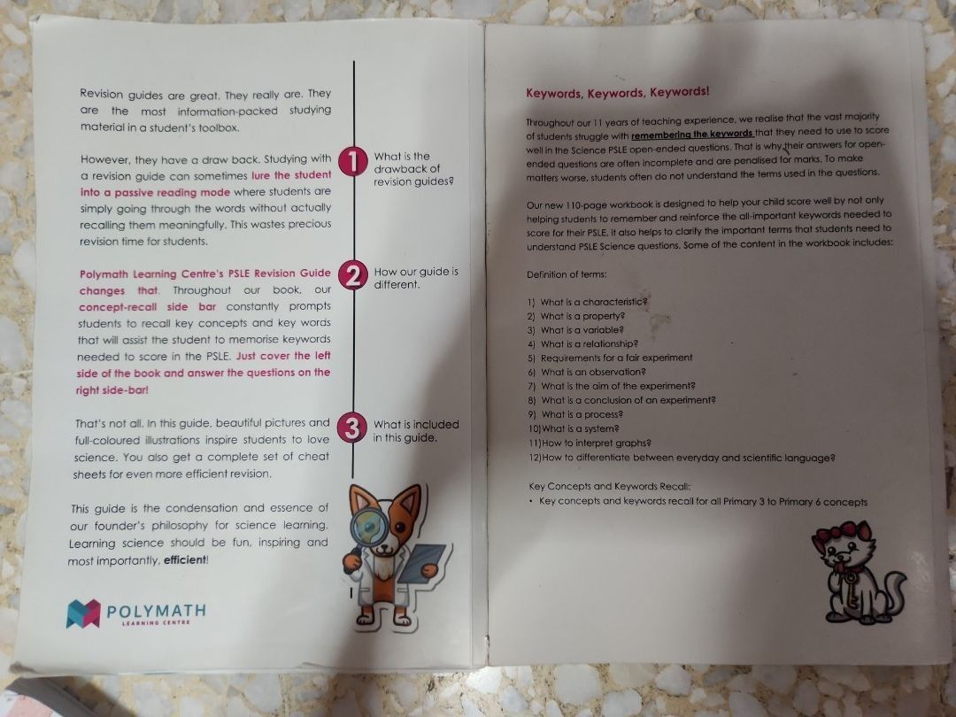 PolyMaths learning Centre PSLE Science Revision Book, Hobbies & Toys ...