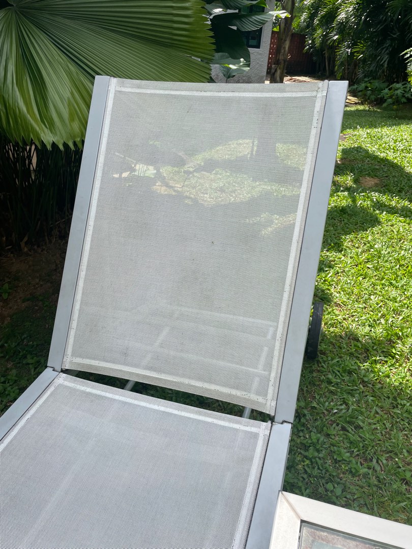 Pool side lounges plus table, Furniture & Home Living, Outdoor Furniture on Carousell