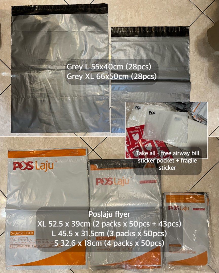 Poslaju Courier Flyer Courier Bag, Hobbies & Toys, Stationery & Craft ...