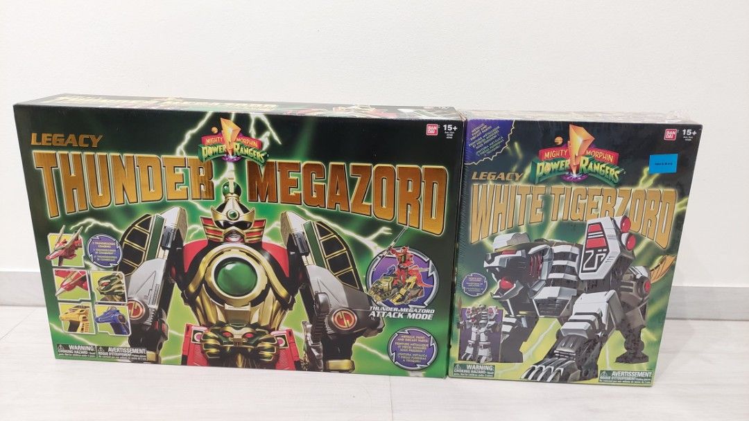 Power Rangers Legacy Thunder Megazord & White Tigerzord, Hobbies & Toys ...