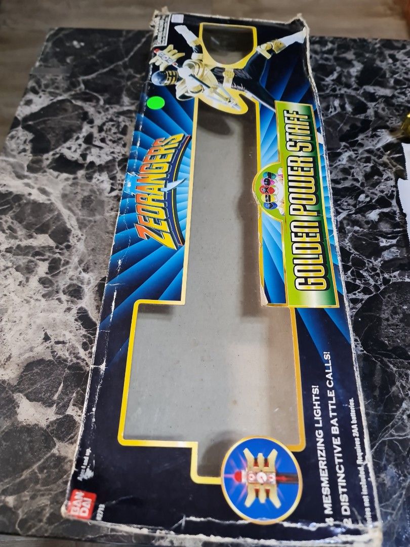 Power rangers Zero rangers GOLDEN POWER STAFF bandai 1996, Hobbies ...