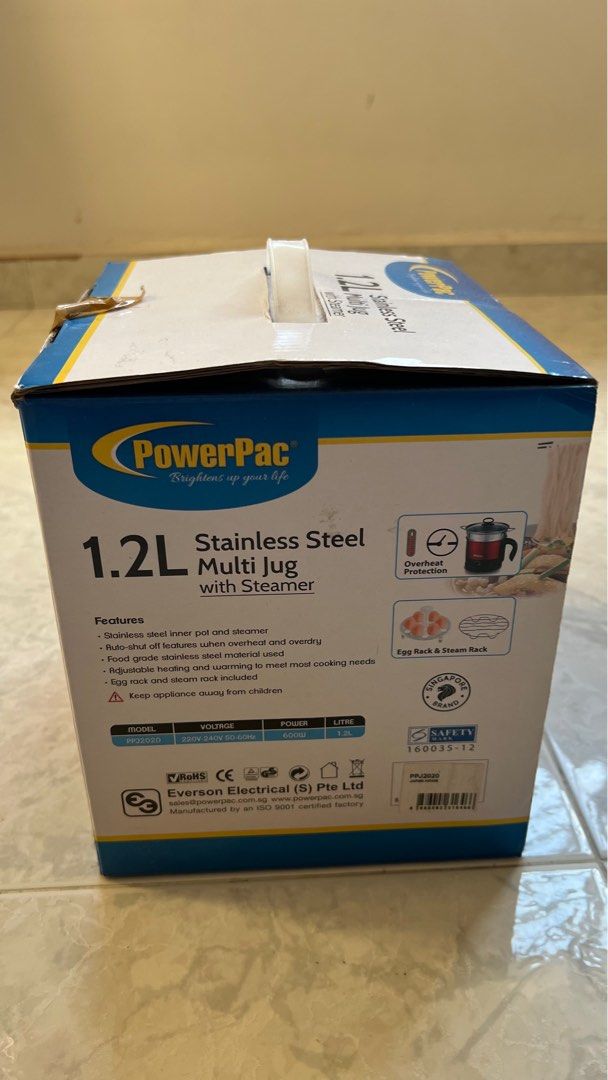 Powerpac multi jug with steamer, TV & Home Appliances, Kitchen ...