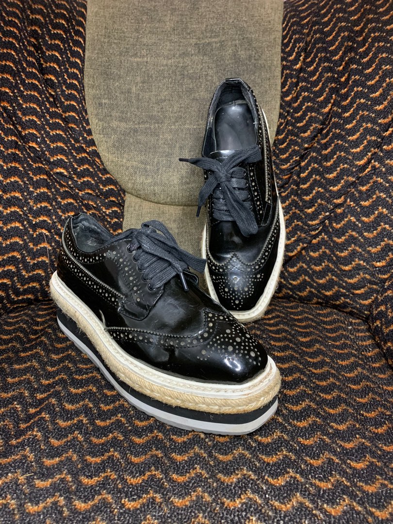 Prada Brogue Wingtip, Luxury, Sneakers & Footwear on Carousell
