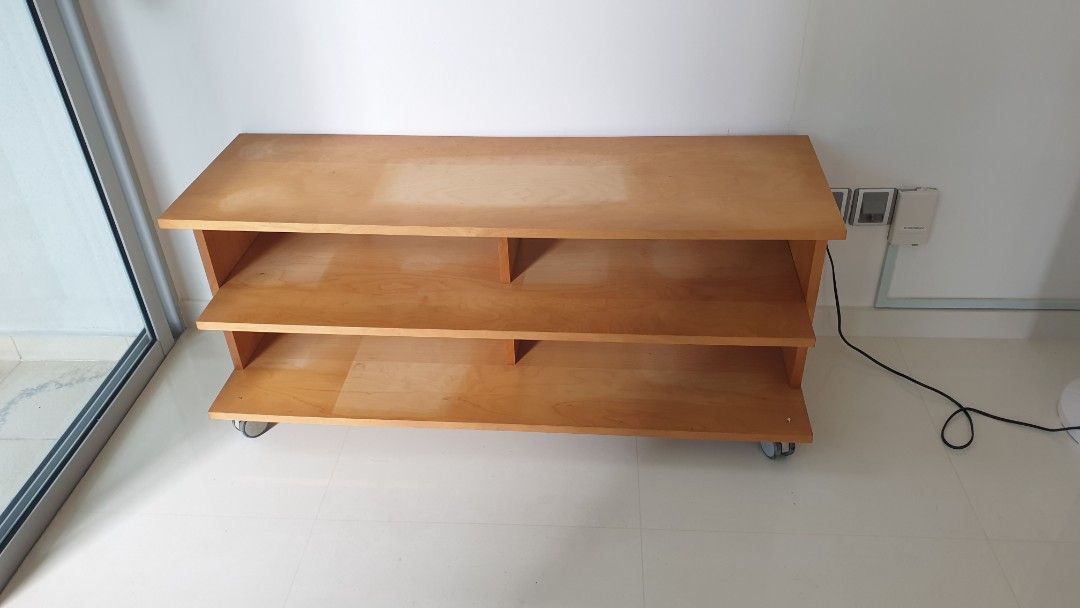 Preloved tv console with locked wheels, Furniture & Home Living ...