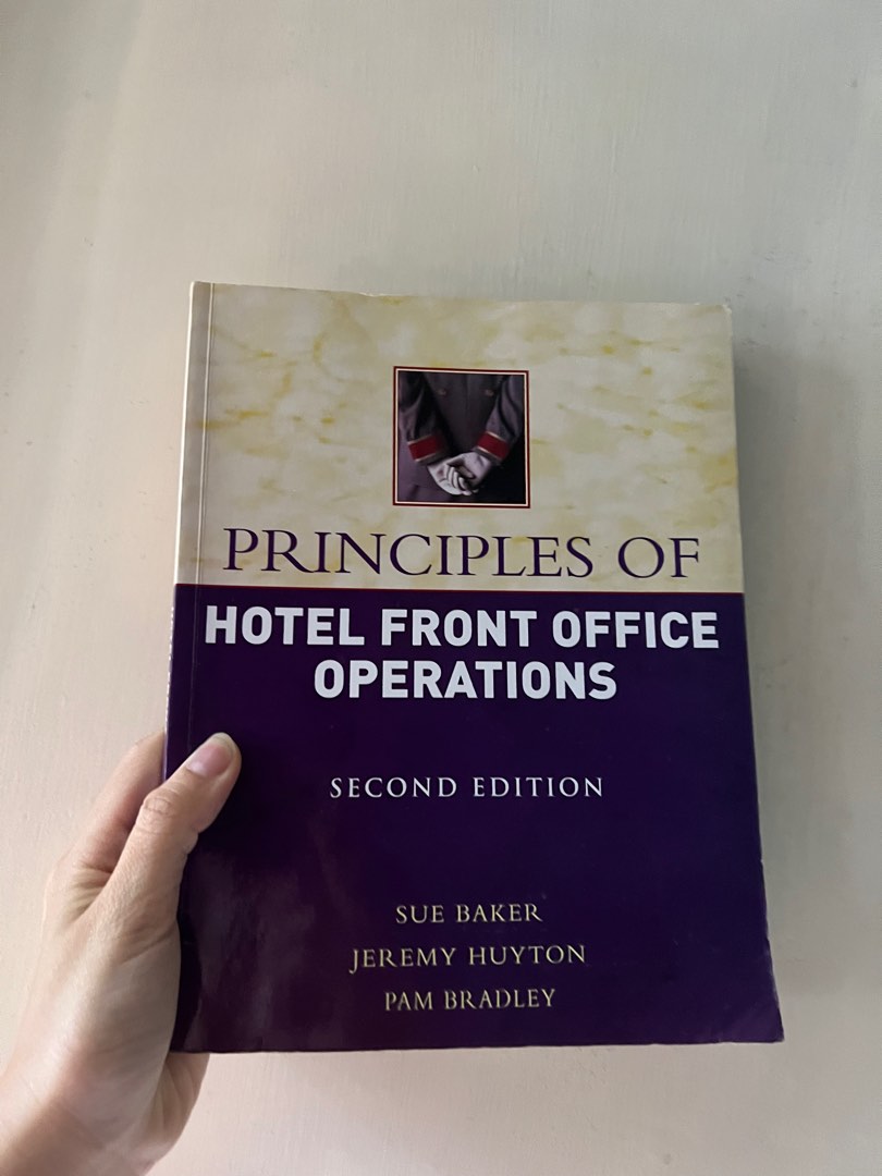 酒店科教科書Principles of Hotel Front Office Operations, 興趣及遊戲, 書本 & 文具, 教科書 ...