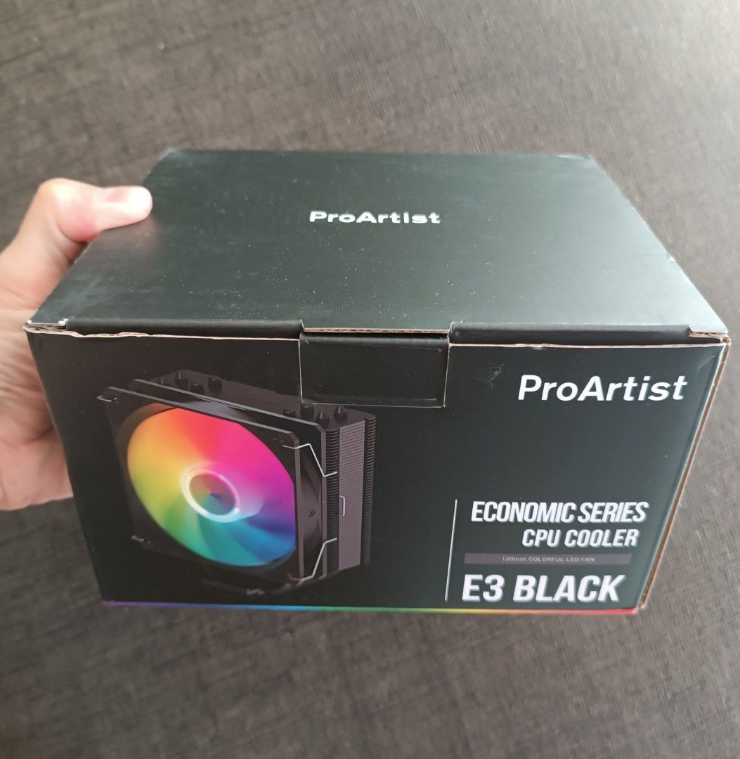 ProArtist E3 RGB Black Version CPU Cooler - Intel only, Computers ...