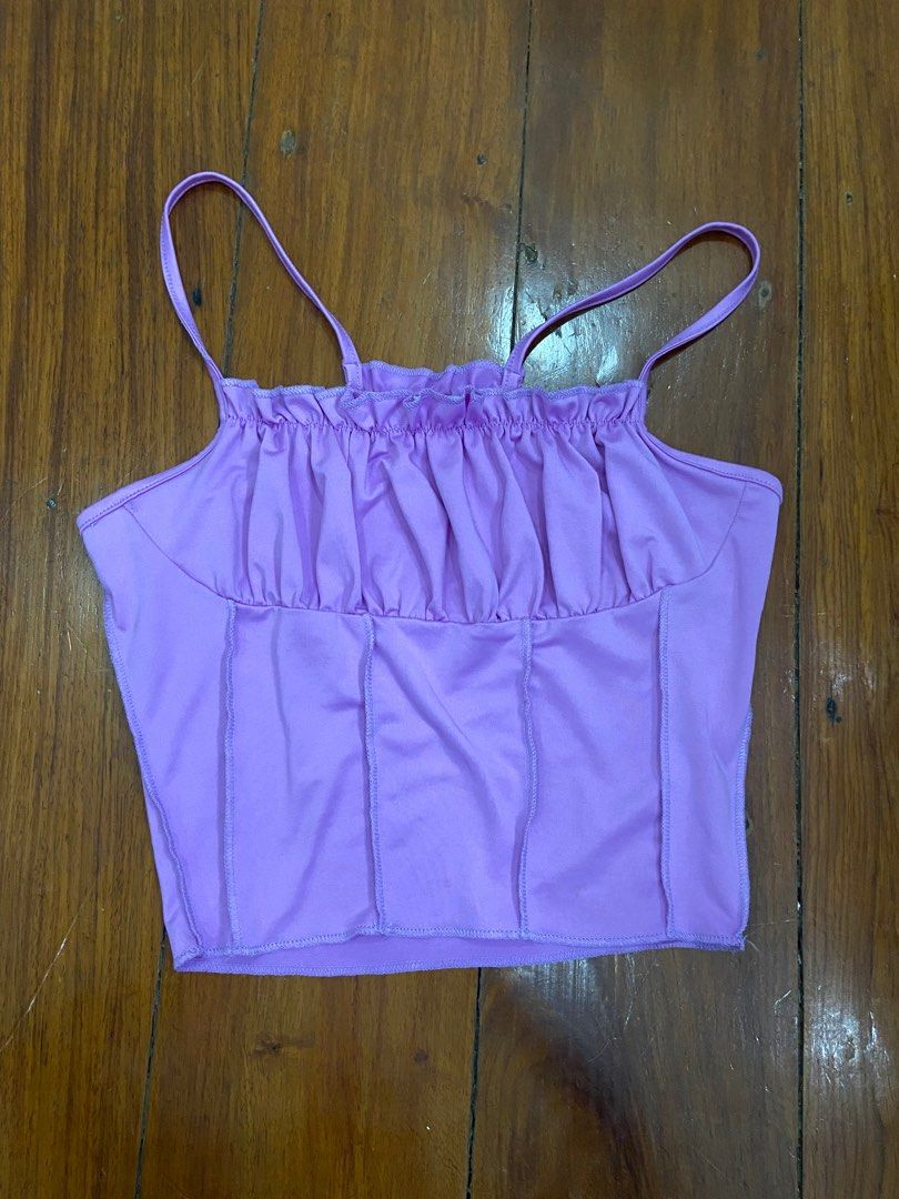 Purple Corset Top on Carousell
