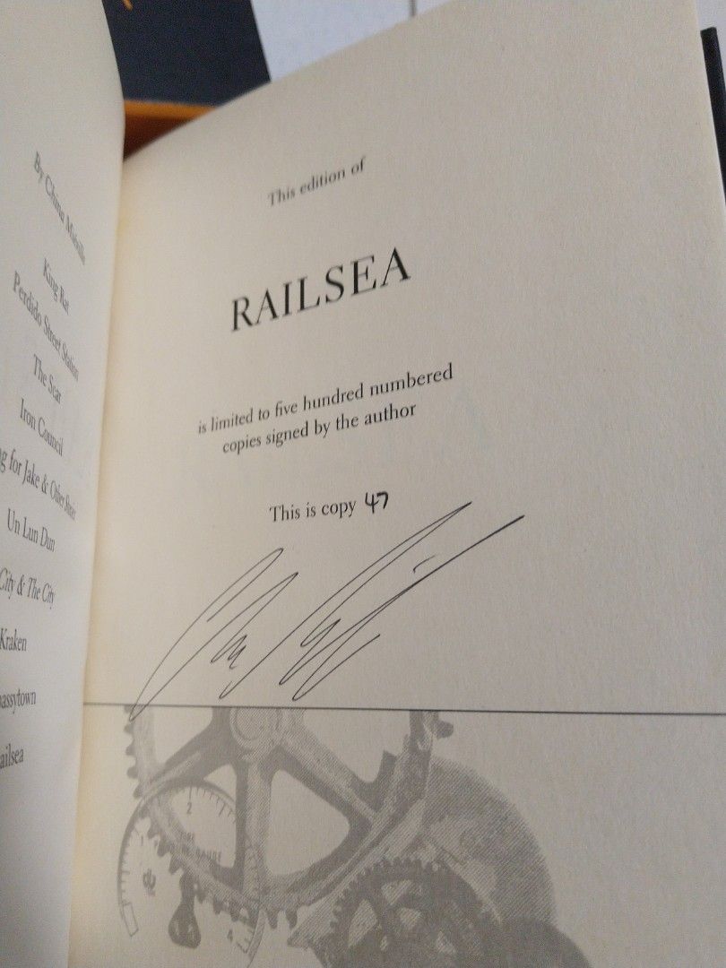 Railsea - China Mieville Limited Edition Signed and Numbered, Hobbies ...