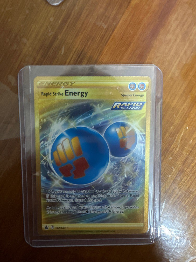 Rapid Strike Energy Gold Card Battle Styles Pokemon, Hobbies & Toys ...