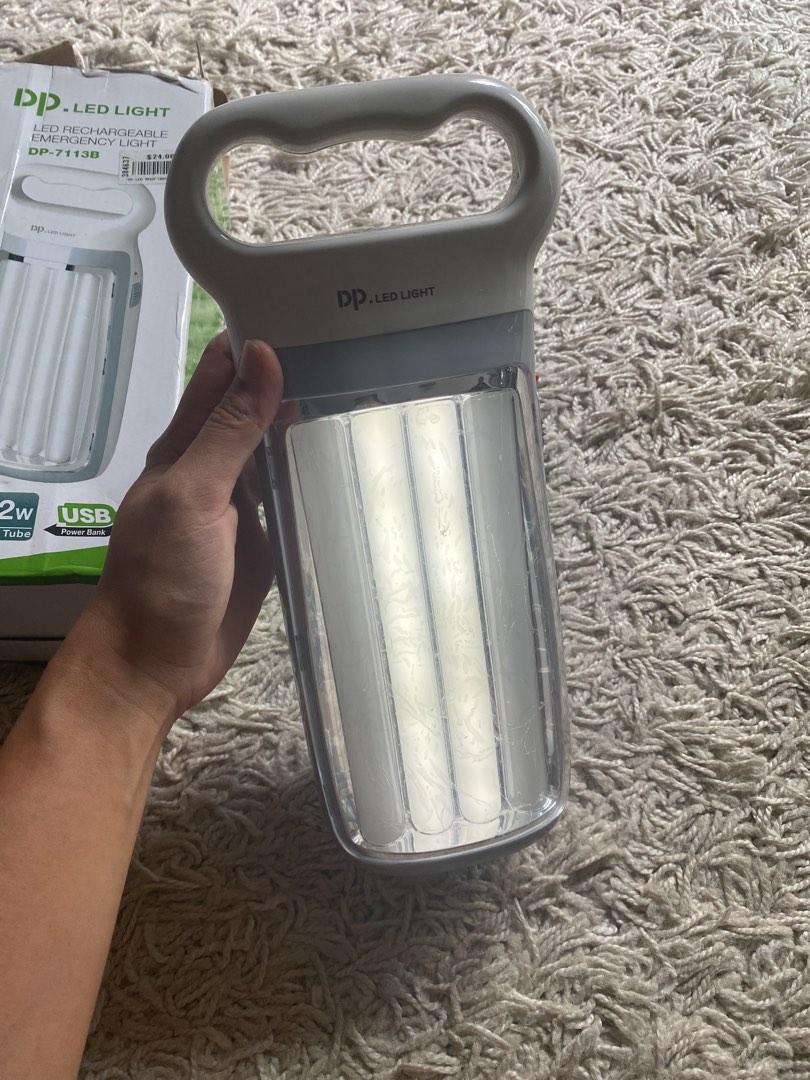 Rechargeable emergency light, Sports Equipment, Hiking & Camping on ...