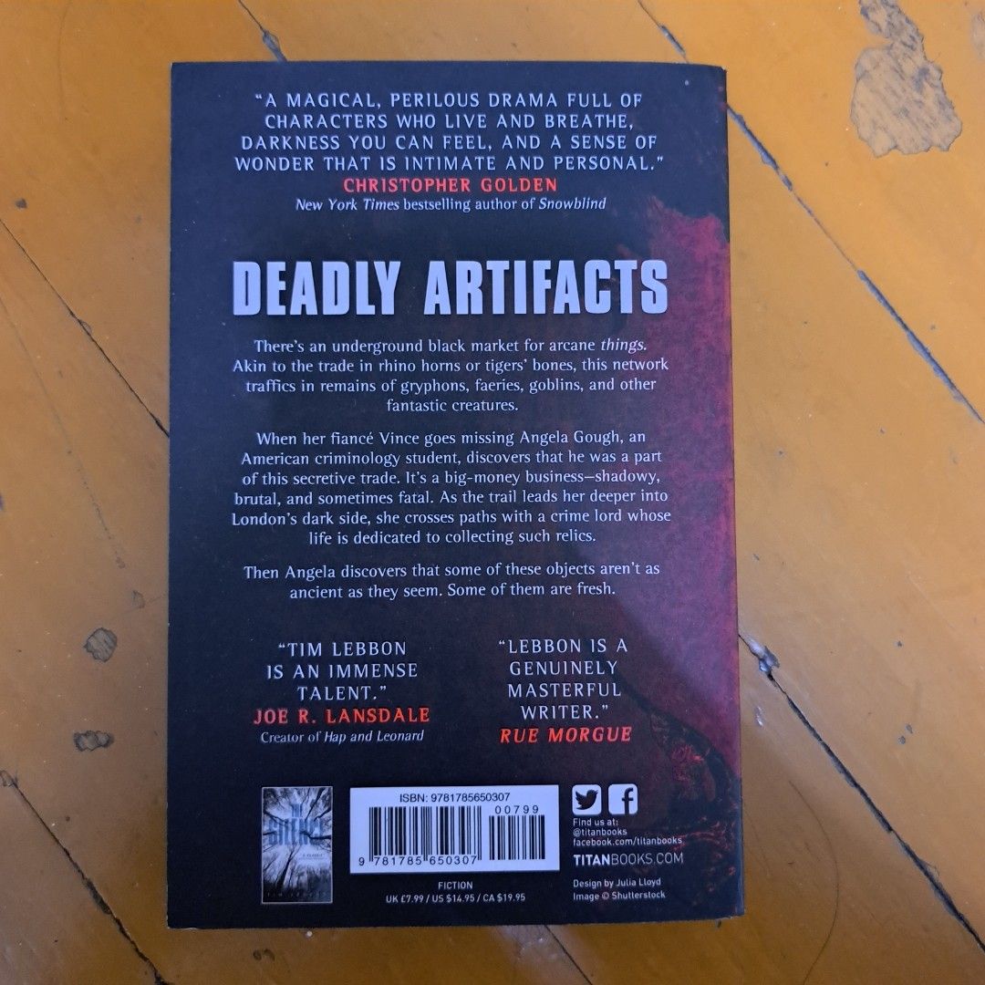 Relics By Tim Lebbon, Hobbies & Toys, Books & Magazines, Fiction & Non ...