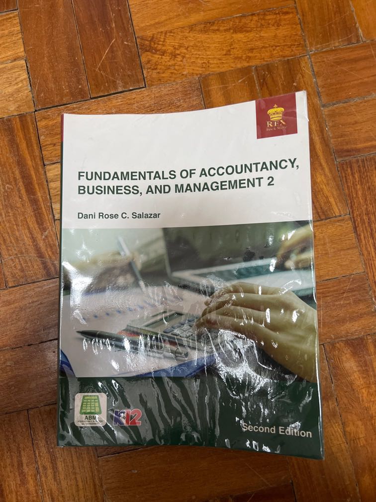 Rex Publishing Fundamentals of Accountancy Business and Management 2 ...
