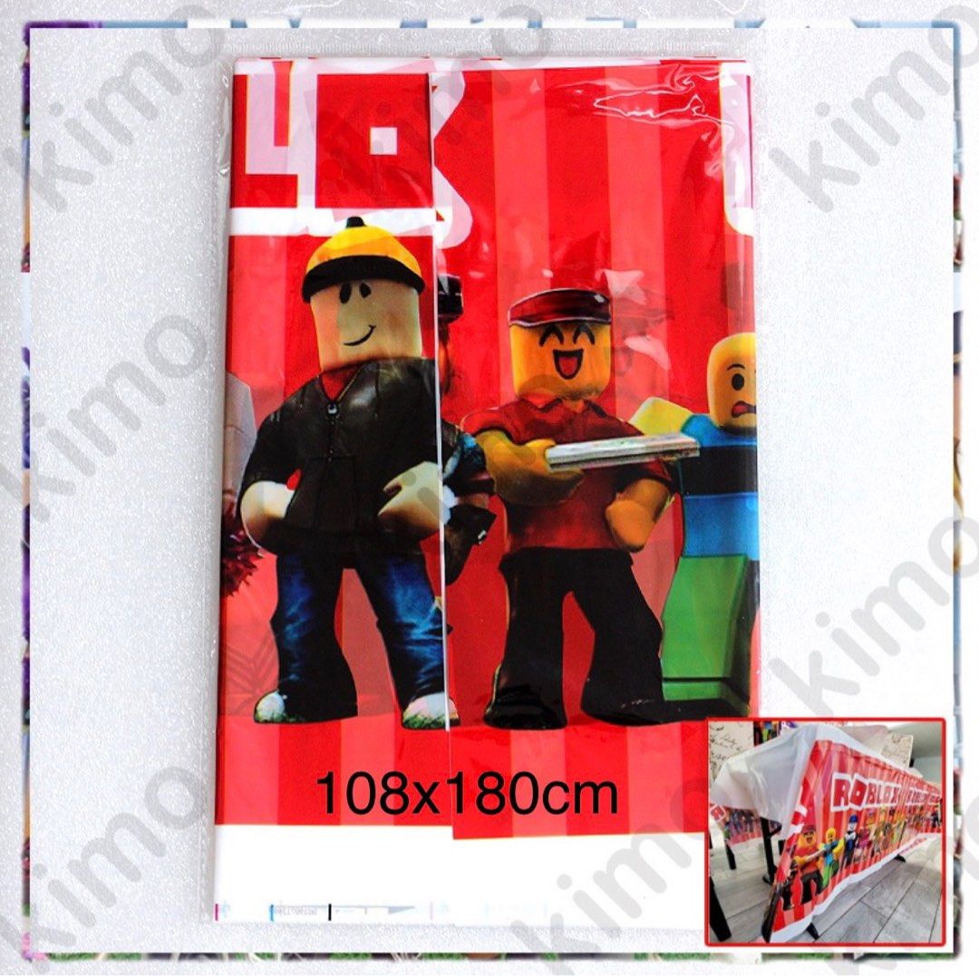 Roblox Birthday Party Decorations Suspensions Streamers Cake Topper ...