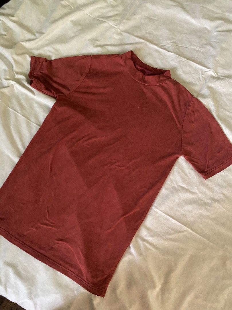 Rust Red Top, Women's Fashion, Tops, Shirts on Carousell