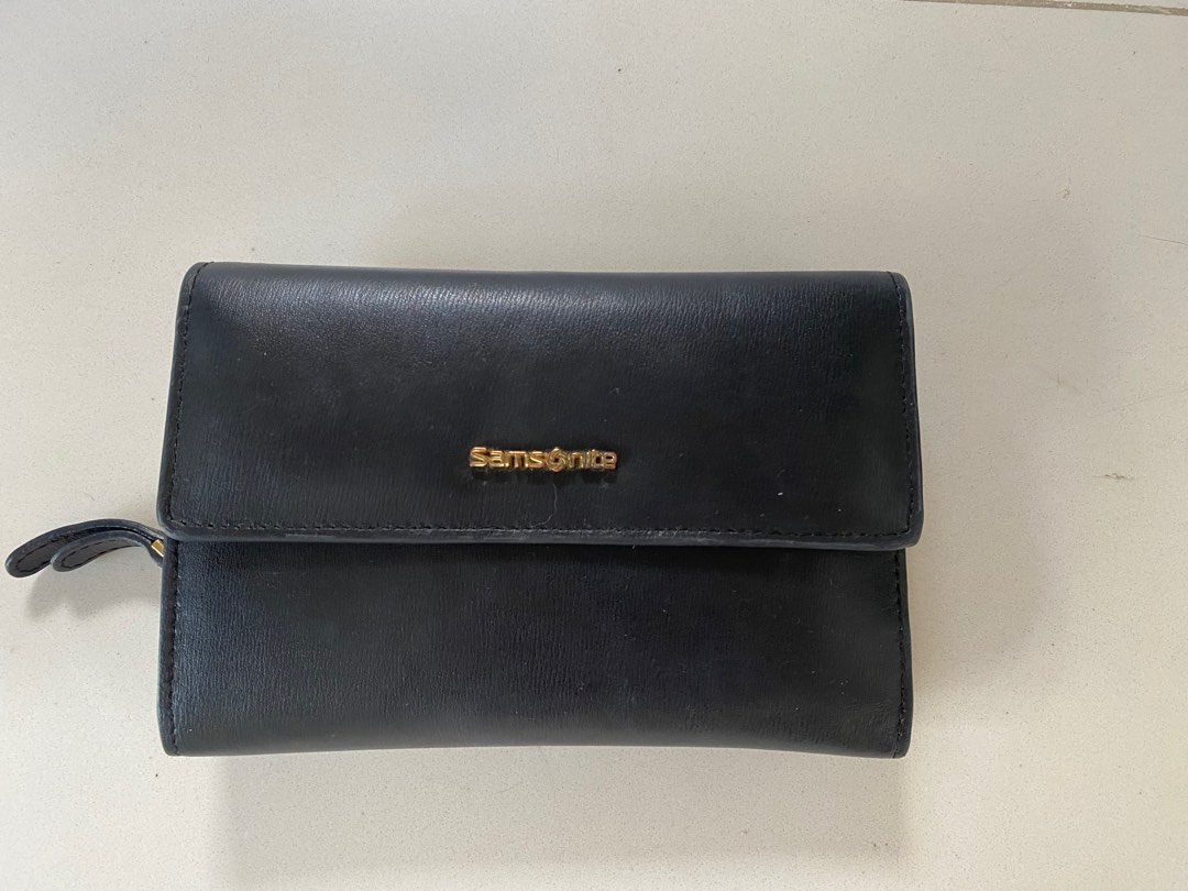 Samsonite black leather, Women's Fashion, Bags & Wallets, Wallets ...