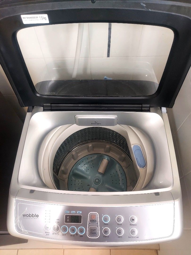 Samsung Wobble 7.5kg Top Load Washer, TV & Home Appliances, Washing ...