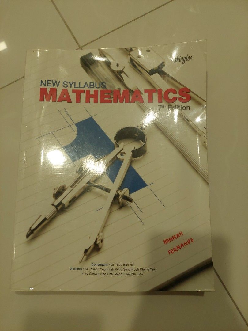 Secondary 1 New Syllabus Mathematics 7th Edition, Hobbies & Toys, Books ...