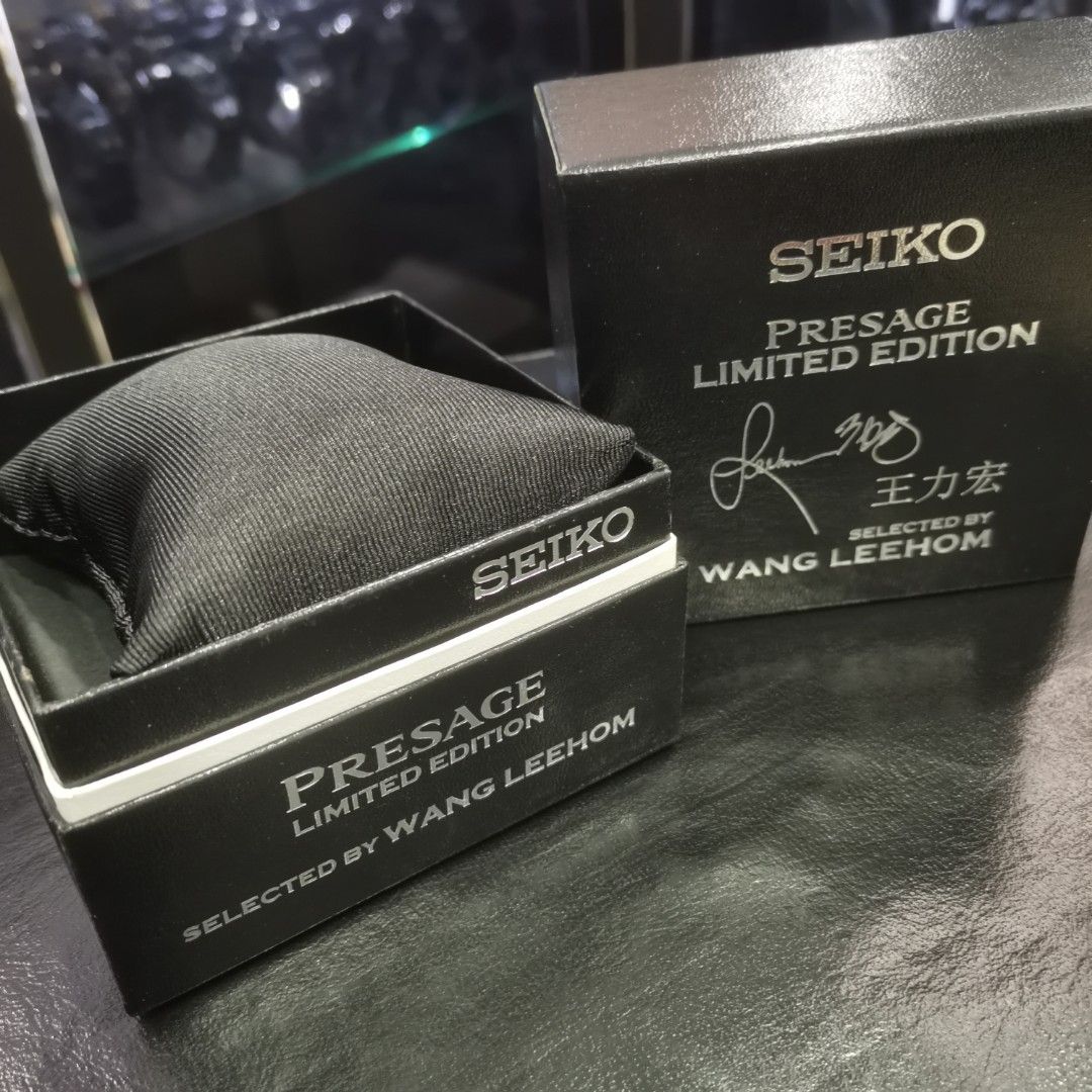 SEIKO BOX Presage Limited Edition WANG LEEHOM 王力宏, Men's Fashion ...
