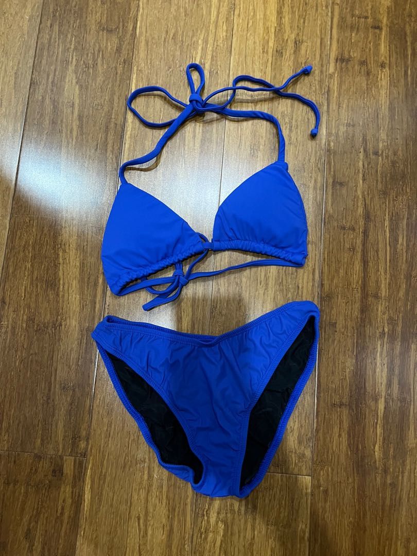 Triangle Two-Piece Bikini in Azul, Women's Fashion, Swimwear, Bikinis ...