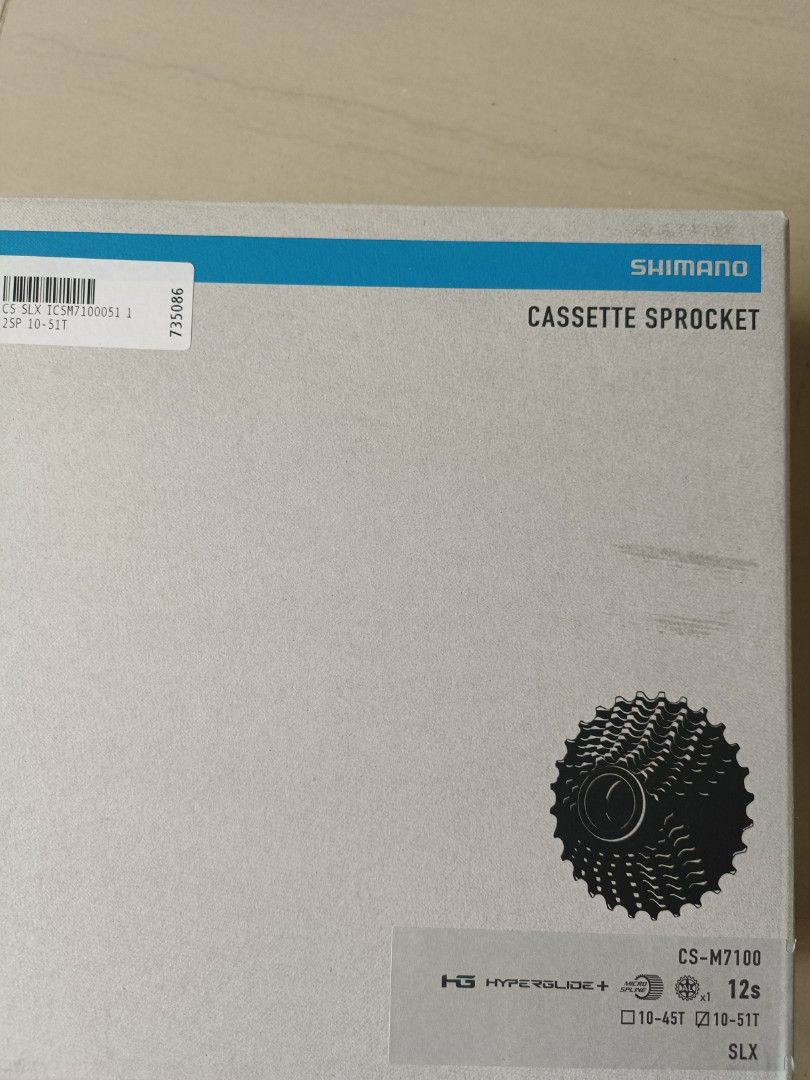 shimano slx 12s cs m7100 cassette, Sports Equipment, Bicycles & Parts ...