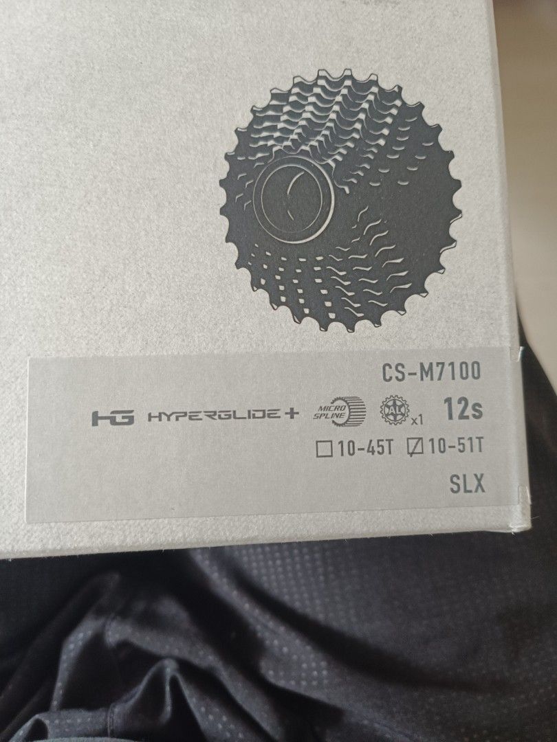 shimano slx 12s cs m7100 cassette, Sports Equipment, Bicycles & Parts ...