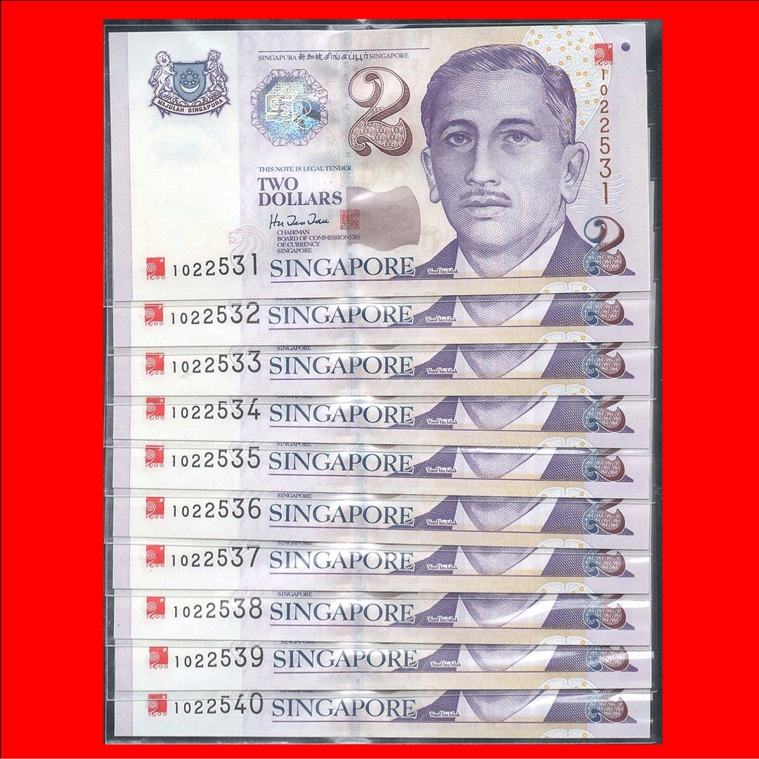 Singapore Millennium Paper Notes Brand New in Running Numbers , Hobbies ...