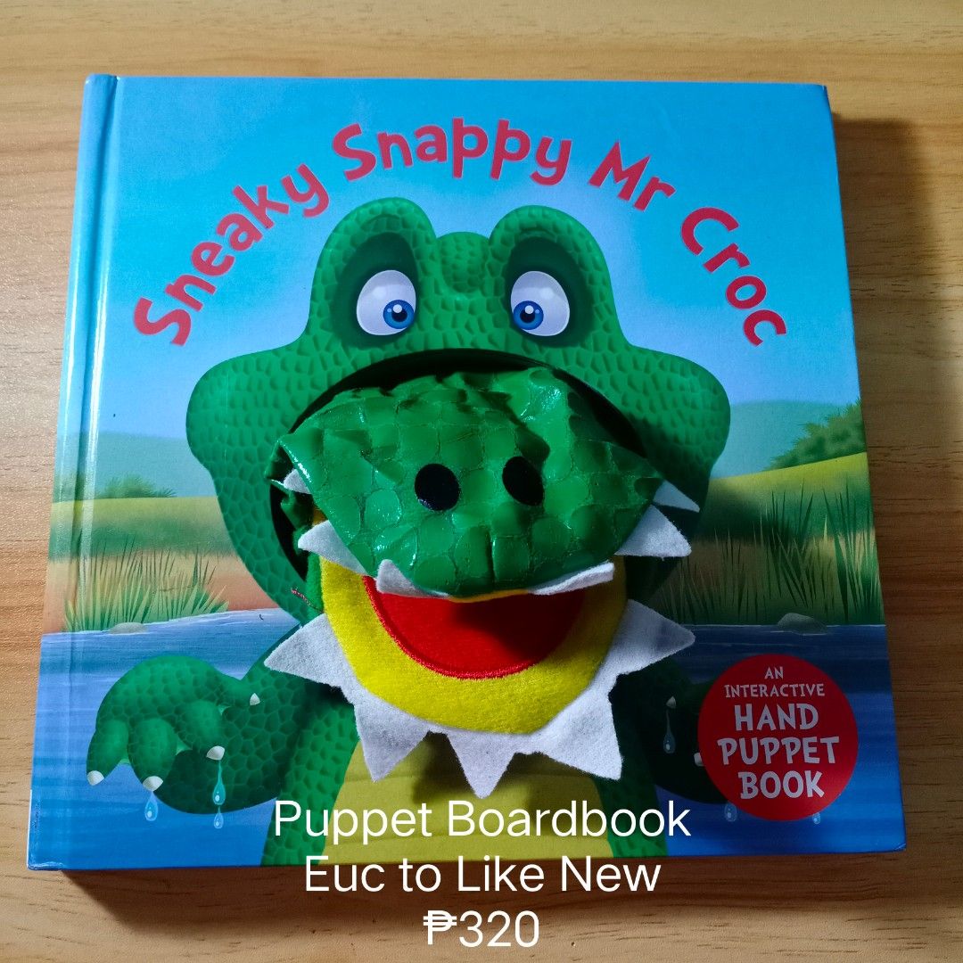Sneaky snappy Mr Croc Puppet Boardbook, Hobbies & Toys, Books ...