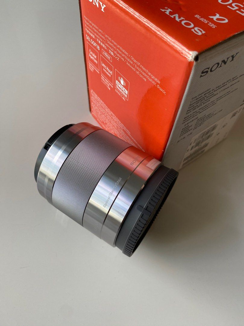 Sony E50 F1.8 OSS, Photography, Cameras on Carousell