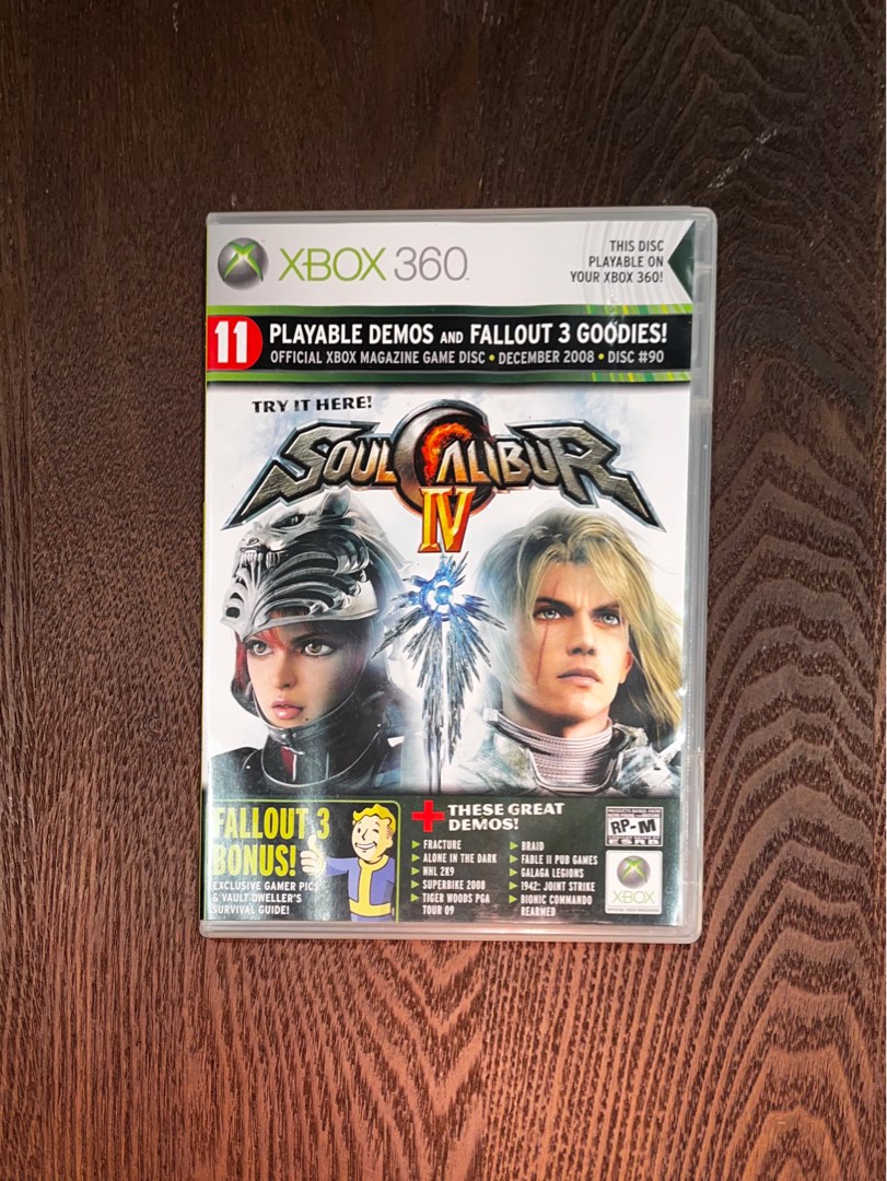 Soul Calibur iV (xbox360) Microsoft 11 Demo and fall out goodies ...