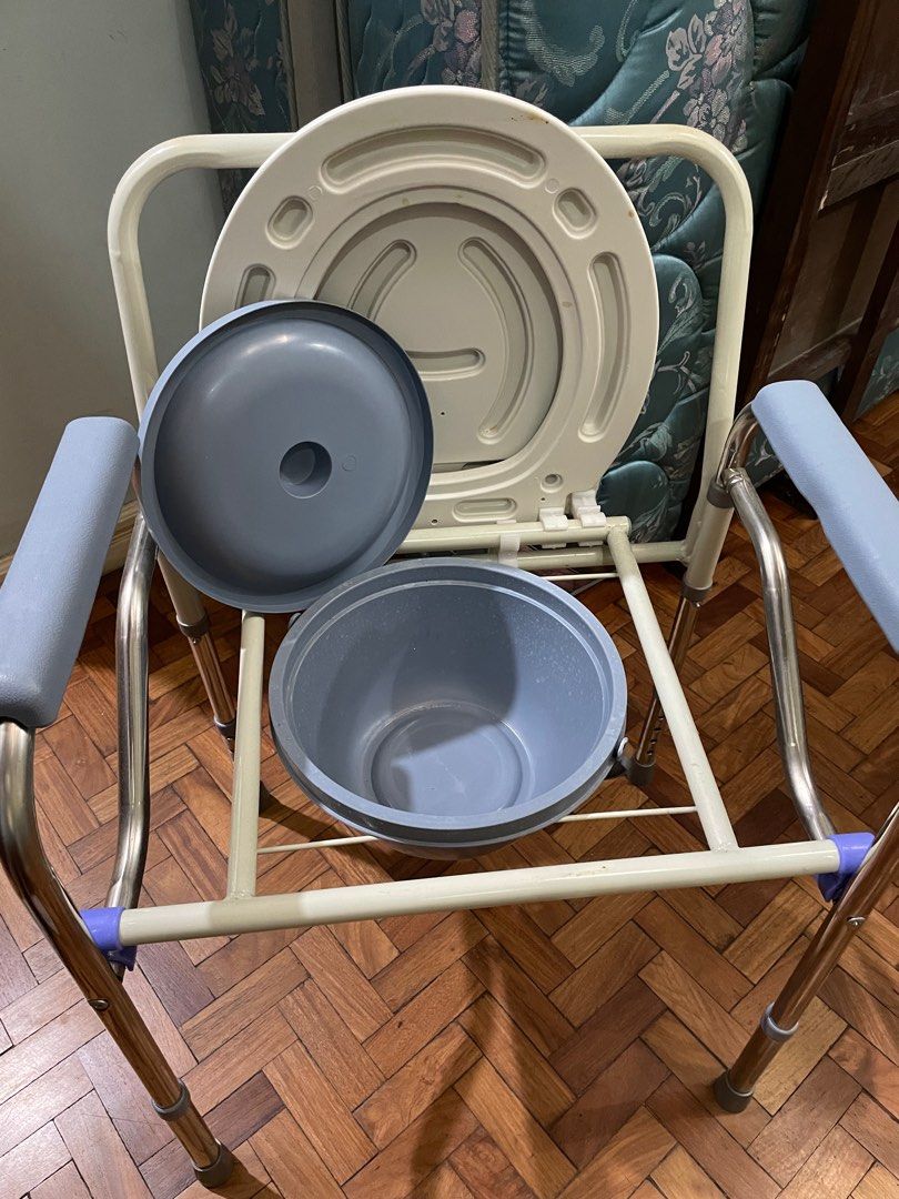 Stainless Steel Portable Commode chair / toilet for the elderly, Health ...