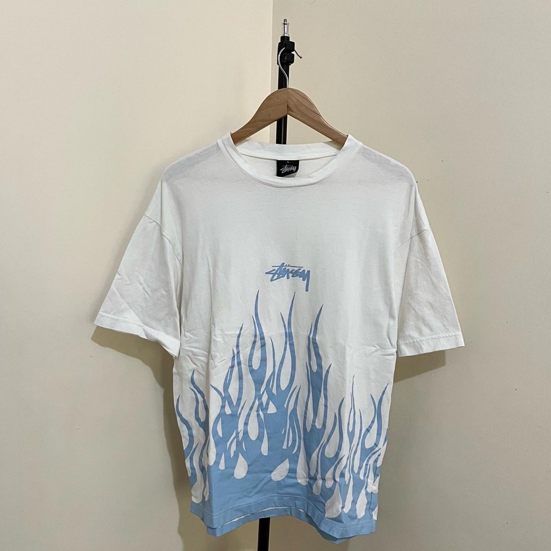 Stussy Flame Tee, Men's Fashion, Tops & Sets, Tshirts & Polo Shirts on ...
