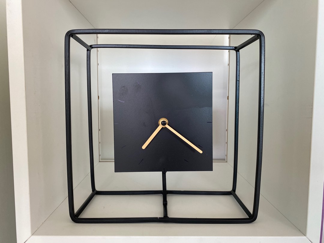 Stylish clock wireframe style, Furniture & Home Living, Home Decor ...