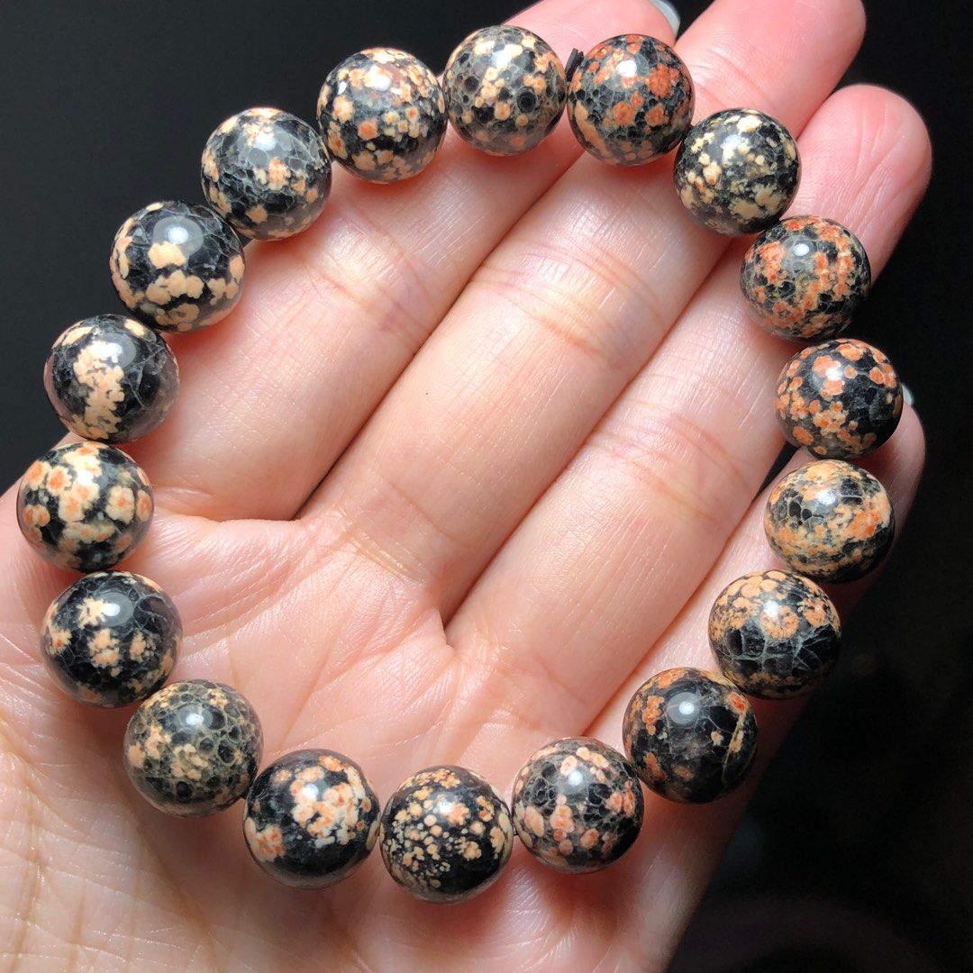 Super Rare! Flower Obsidian, Women's Fashion, Jewelry & Organisers ...