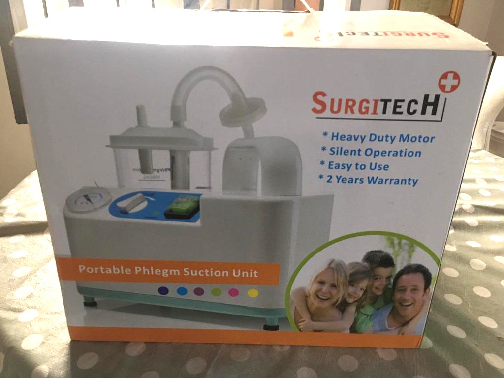 Surgitech Portable Phlegm Suction Machine, Health & Nutrition, Medical ...