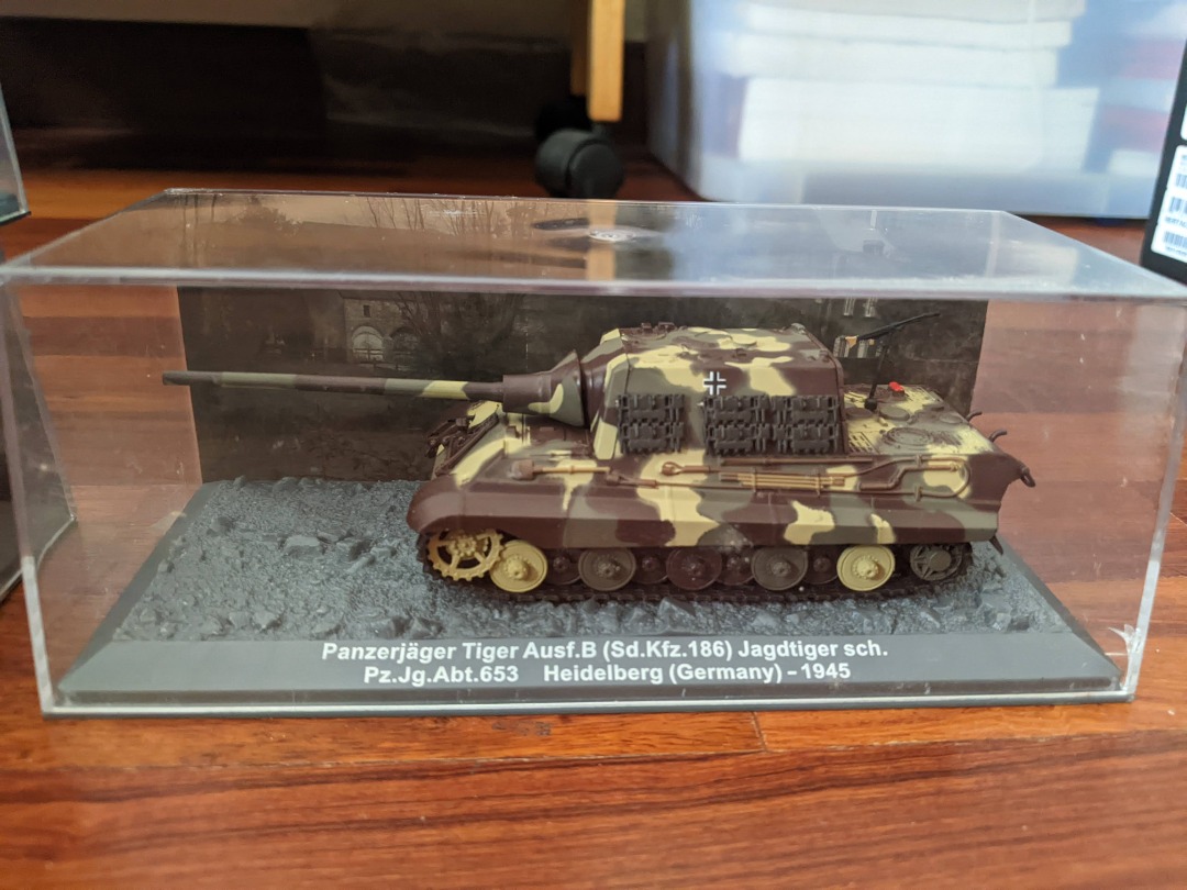 Tank 1/72 Model from Combat Tanks Magazine Panzerjager Tiger Ausf.B (Sd ...