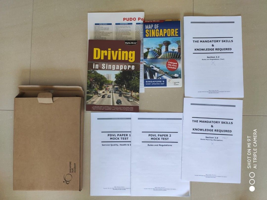 Taxi Academy PVDL Course book, mock test papers and maps set, Hobbies ...
