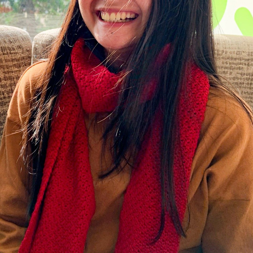 Taylor Swift All Too Well Inspired Red Scarf | Crocheted Scarf Cotton ...