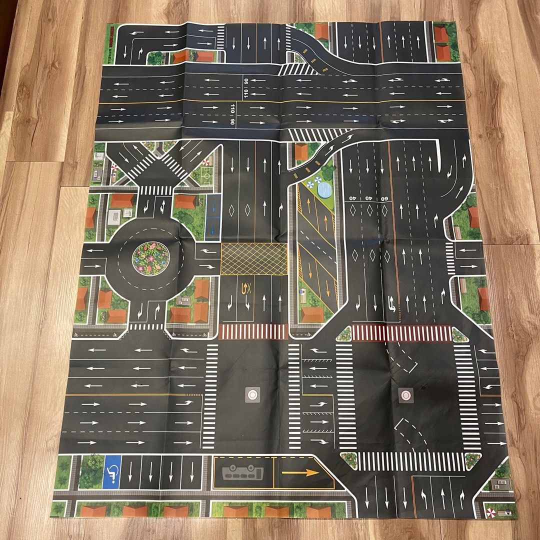 Toy Cars & Road Map Bundle, Hobbies & Toys, Toys & Games on Carousell