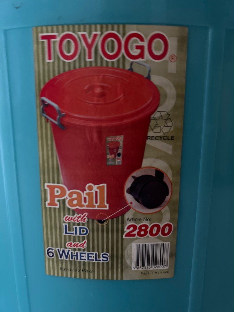 Toyogo Pail (Blue), Furniture & Home Living, Home Improvement ...